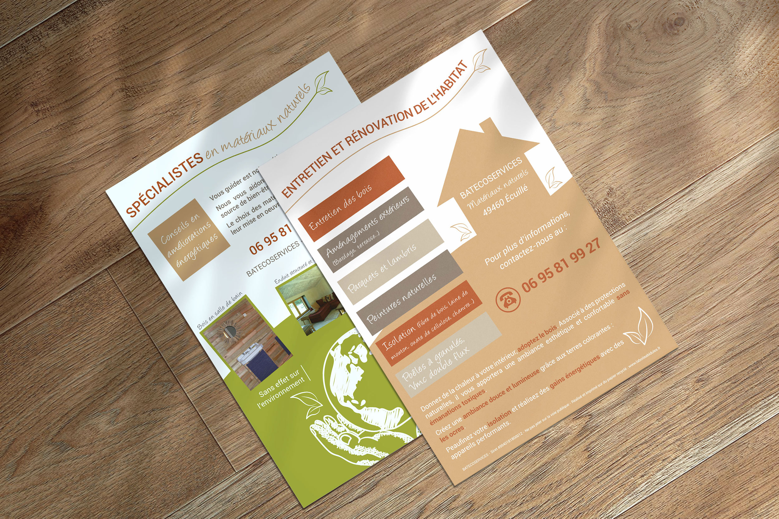 Création d'un flyer pour une entreprise de rénovation de l'habitat - La ... Création d'un flyer pour une entreprise de rénovation de l'habitat - La ...