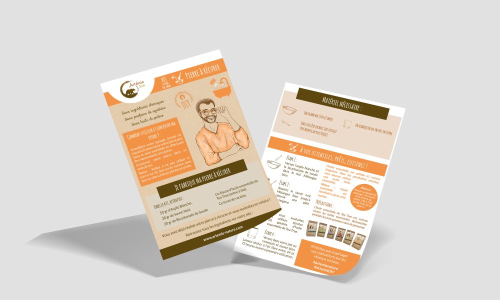 Création de notices pour des produits - Graphiste Maine-et-Loire