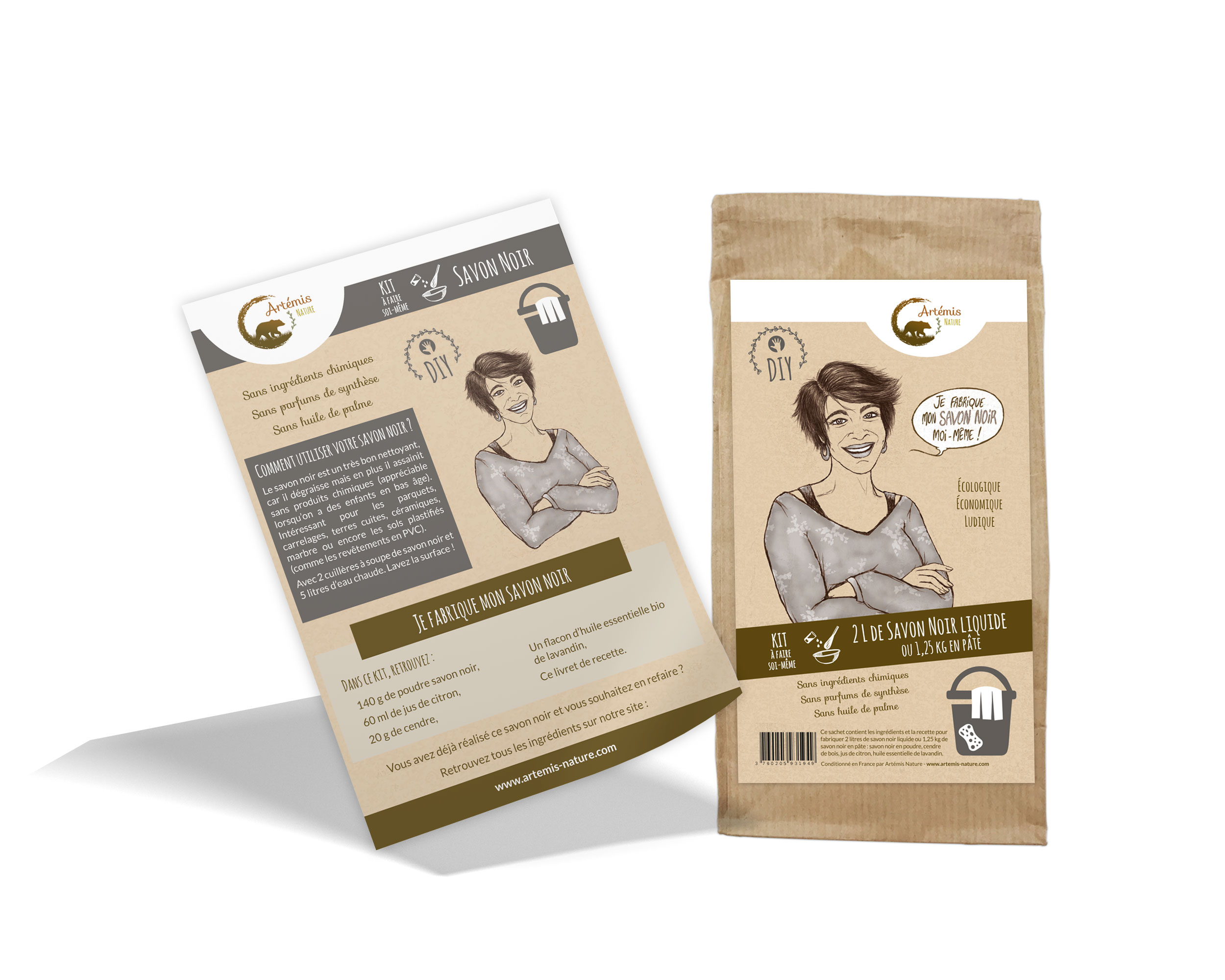 Création d'une étiquette et d'une notice - Graphiste en Maine-et-Loire